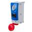 Gewiss 32A 3P+N+E 415V Interlocked Switched Socket with RCD Compartment ...