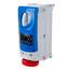 Gewiss 32A 3P+N+E 415V Interlocked Switched Socket with RCD Compartment ...