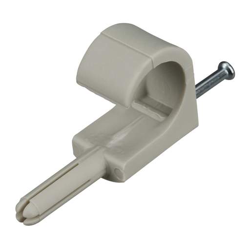 Tillex 18 - 22mm Round Plug Clips Grey (Pack of 50) (108233) | CEF