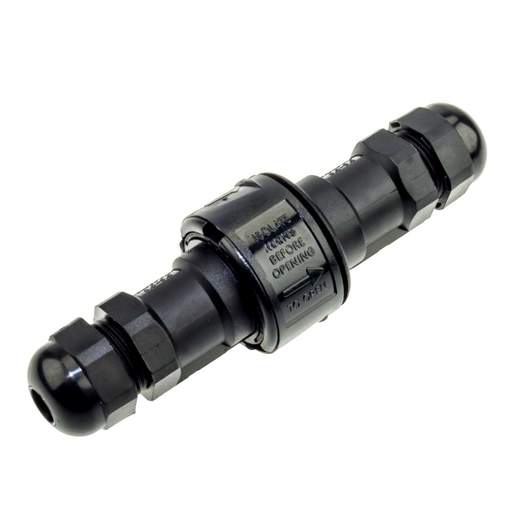 Greenbrook 16A In-Line Cable Connector IP68 Black (H85Z) | CEF