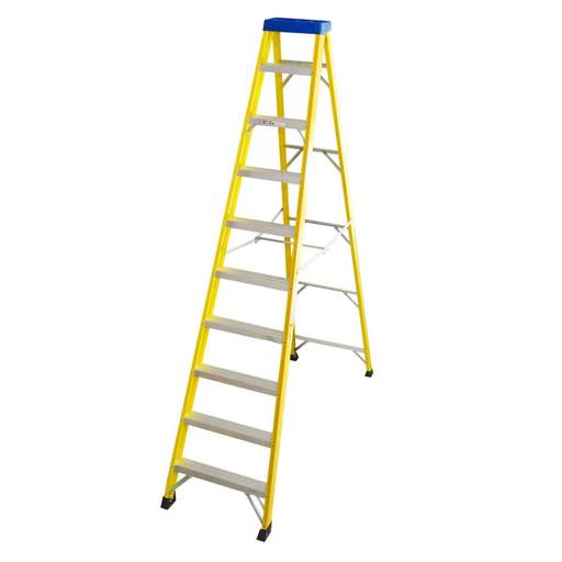Greenbrook 10 Tread Fibreglass Stepladder (LAD10) | CEF