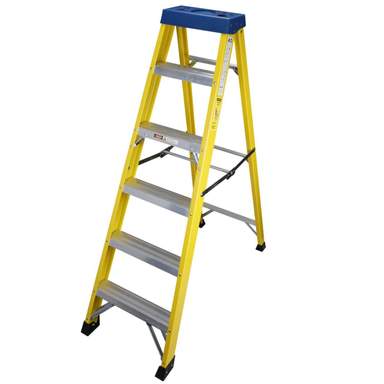 Greenbrook 6 Tread Fibreglass Stepladder (LAD6) | CEF