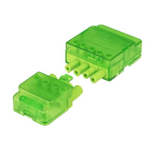 Greenbrook 20A 4 Pin Push-In Cord Grip Lighting Connector Green (LCGN4P ...