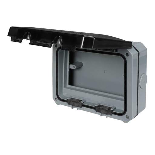 Greenbrook 2 Gang Weatherproof Enclosure IP66 Grey (PENC2G) | CEF