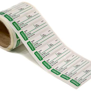 Engex 50mm x 15mm PAT Test Label (Roll of 250) (GX-PAT1) | CEF