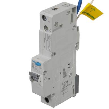 Hager 40A Single Pole and Neutral 1 Module B Curve 6kA 30mA Type A RCBO (ADB440G) | CEF