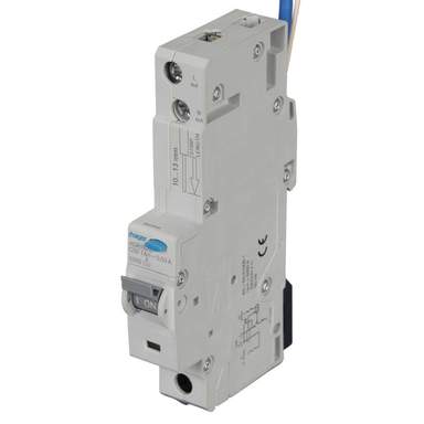 Hager 32A Single Pole 1 Module C Curve 10kA 30mA Type A RCBO (ADC432U) | CEF