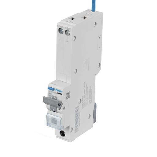 Hager 10A 1P+N 1 Module B Curve 6kA MCB with Type A AFDD (ARM910U) | CEF