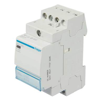 Hager 25A 2 Module Contactor 3 NO Contacts (ESC325) | CEF
