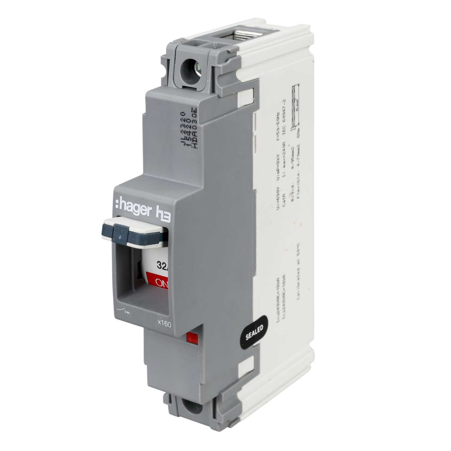 Hager 32A Single Pole 18kA H3 MCCB (HDA030E) | CEF