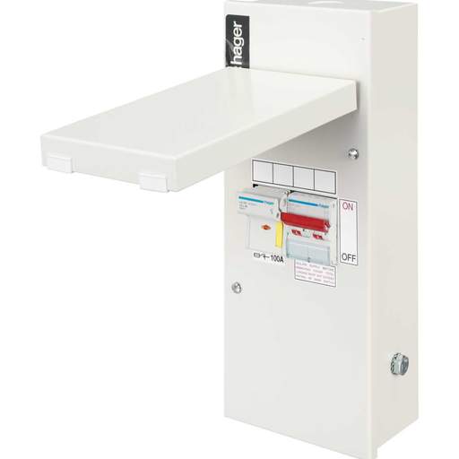 Hager 100A Double Pole Single Phase Switch Fuse (IU44-11D) | CEF