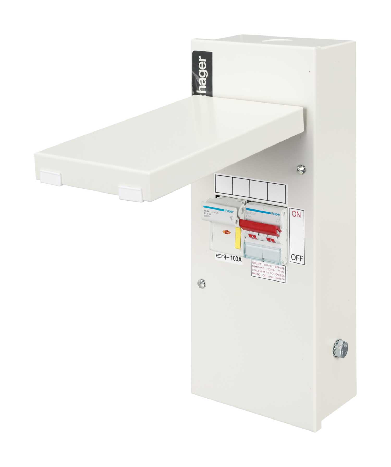 Hager 100A SP+N Switch Fuse (IU44-11D) | CEF