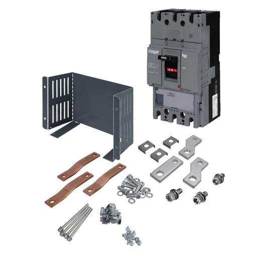 Hager 400A 3 Pole Isolator Incomer Kit (JF443BS) | CEF