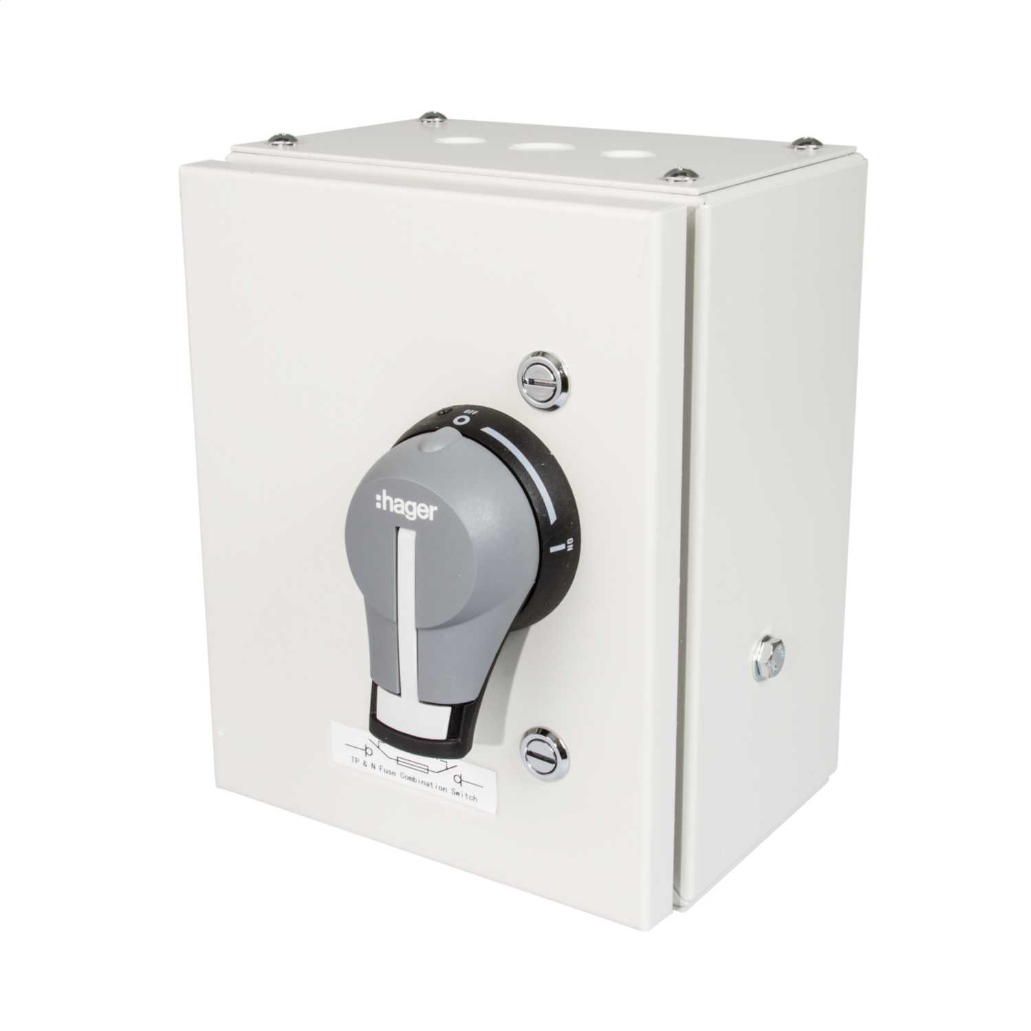 Hager 20A TP+N Metal Fused Switch (JFB302U) | CEF