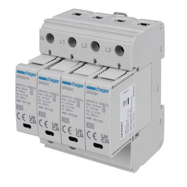 Hager 125A Surge Protection Kit Type 1 / 2 (JK101SPD) | CEF