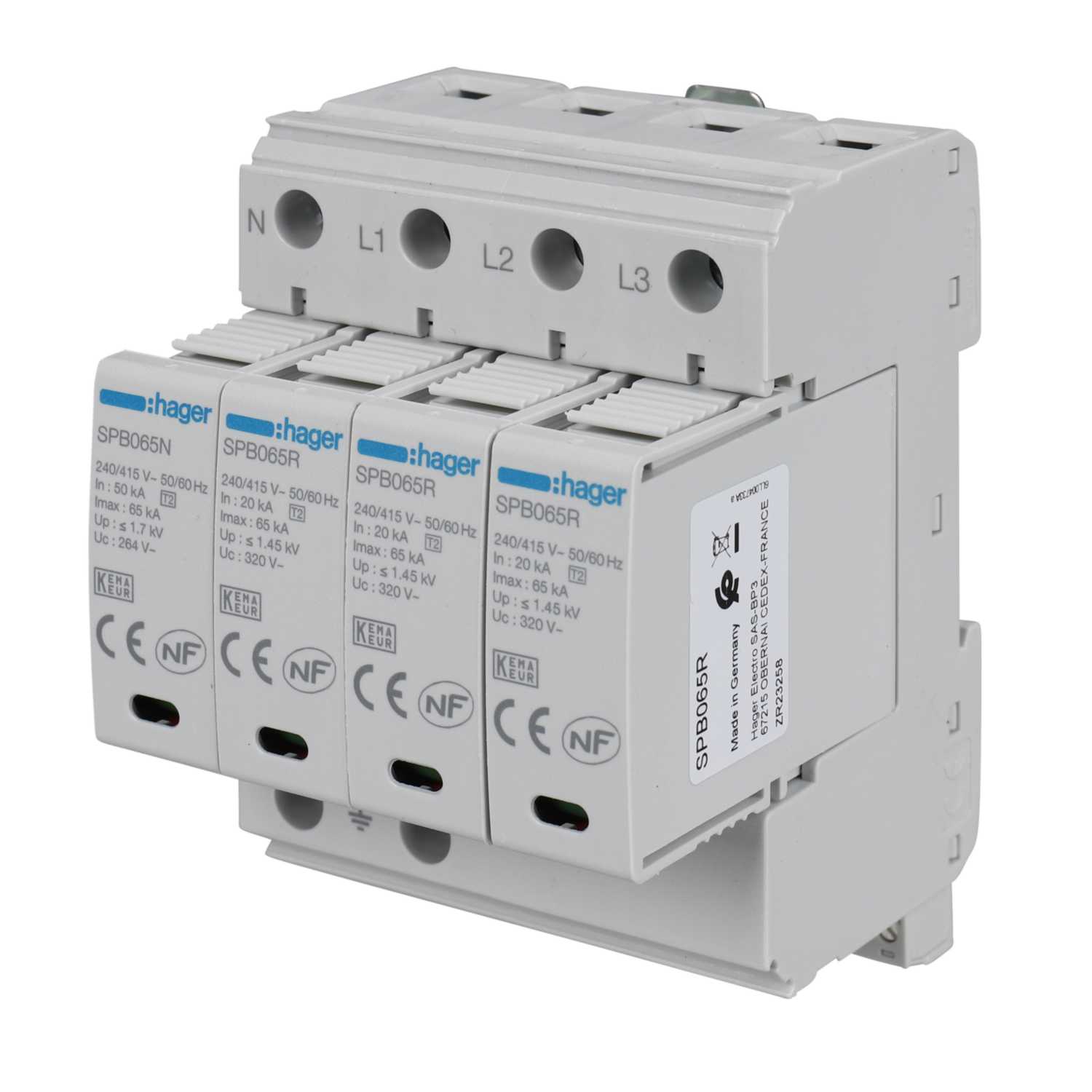 Hager 125A Surge Protection Kit Type 2 (JK102SPD) | CEF
