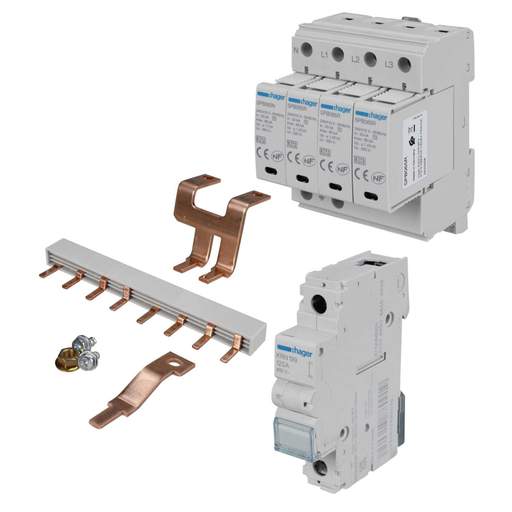 Hager 125A Surge Protection Kit Type 2 (JK102SPD) | CEF