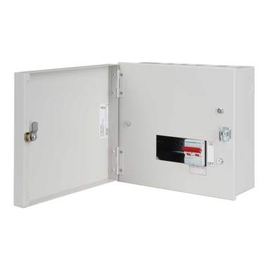 Hager 100A 4 Way Type A SP+N Metalclad Distribution Board with Incomer ...