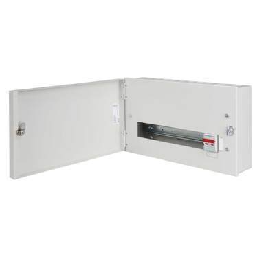 Hager 100A 14 Way Type A SP+N Metalclad Distribution Board with Incomer ...