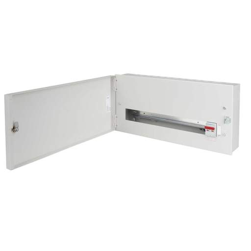 Hager 100A 20 Way Type A SP+N Metalclad Distribution Board with Incomer ...