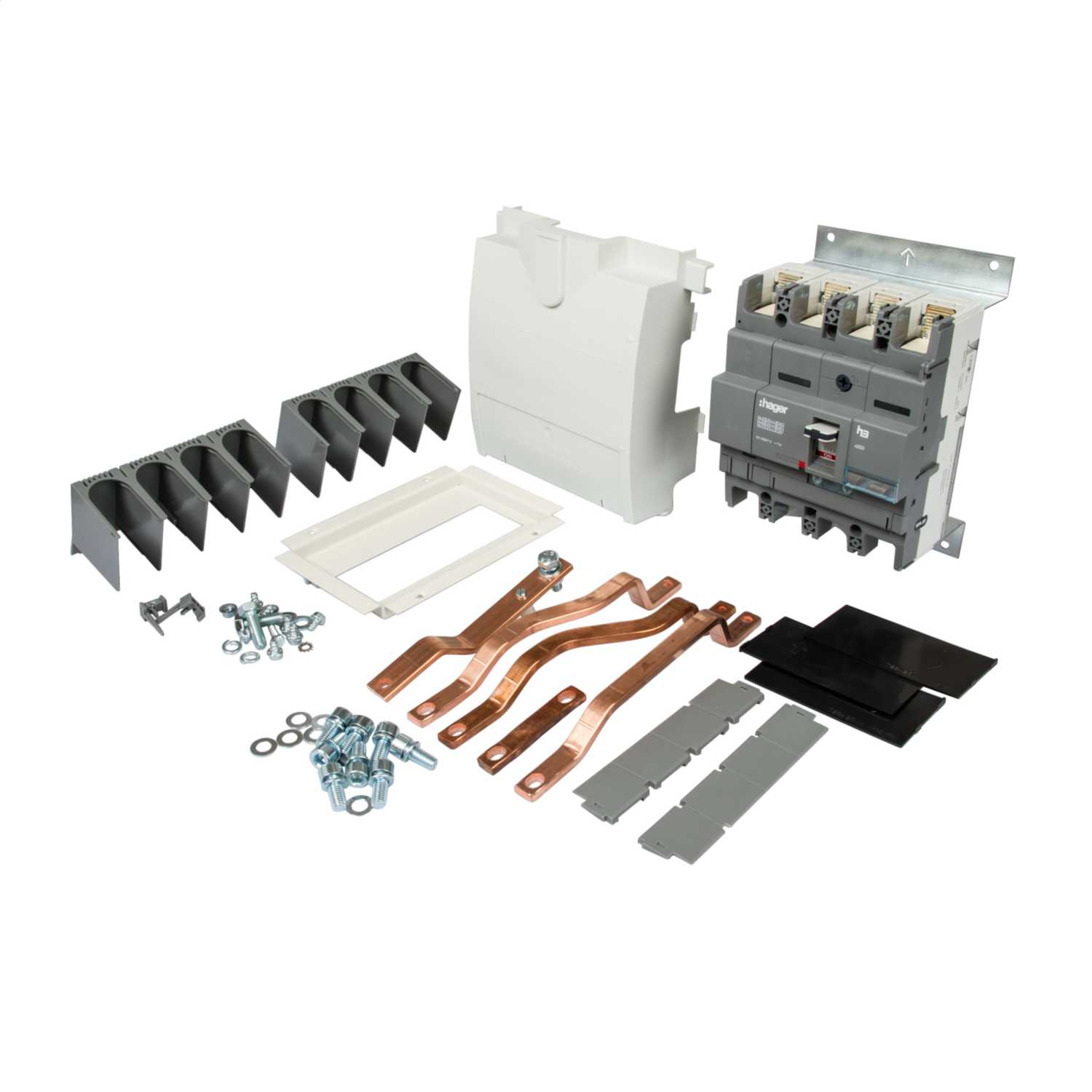 Hager 250A 4P MCCB Incomer Kit (JK22504M) | CEF