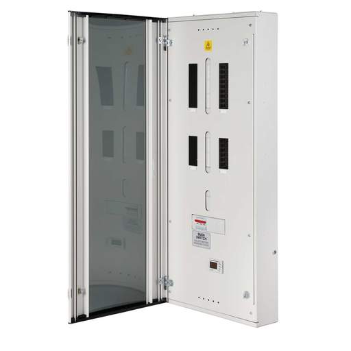 Hager 4+6 Way Dual Metered TP+N Power and Lighting Board with 125A ...