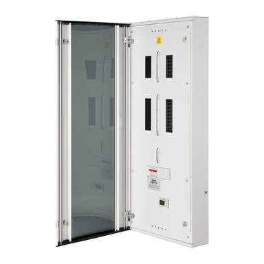 Hager 6+4 Way Dual Metered TP+N Power and Lighting Board with 125A ...