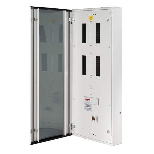 Hager 6+6 Way Dual Metered TP+N Power and Lighting Board with 125A ...