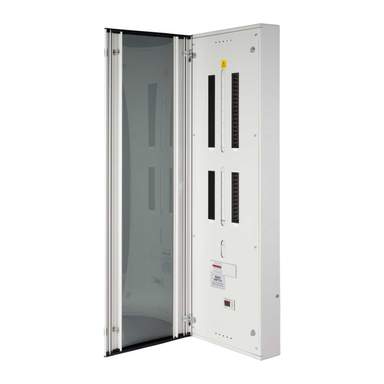 Hager 8+12 Way Dual Metered TP+N Power and Lighting Board with 125A ...