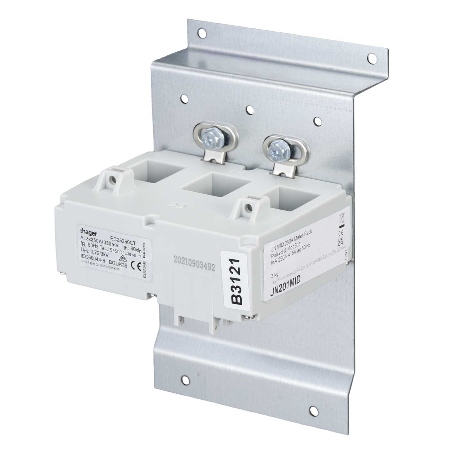 Hager 250A Digital Multifunction Meter Pack Pulsed and Modbus MID ...