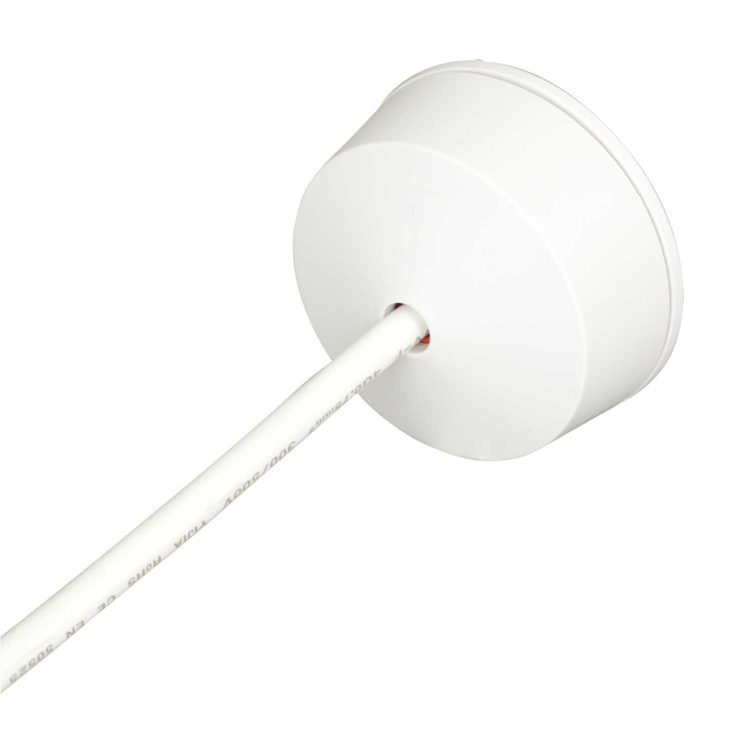 Hager Klik 6A 3 Pin Pre Wired Plug In Ceiling Rose with 4m Cable White ...