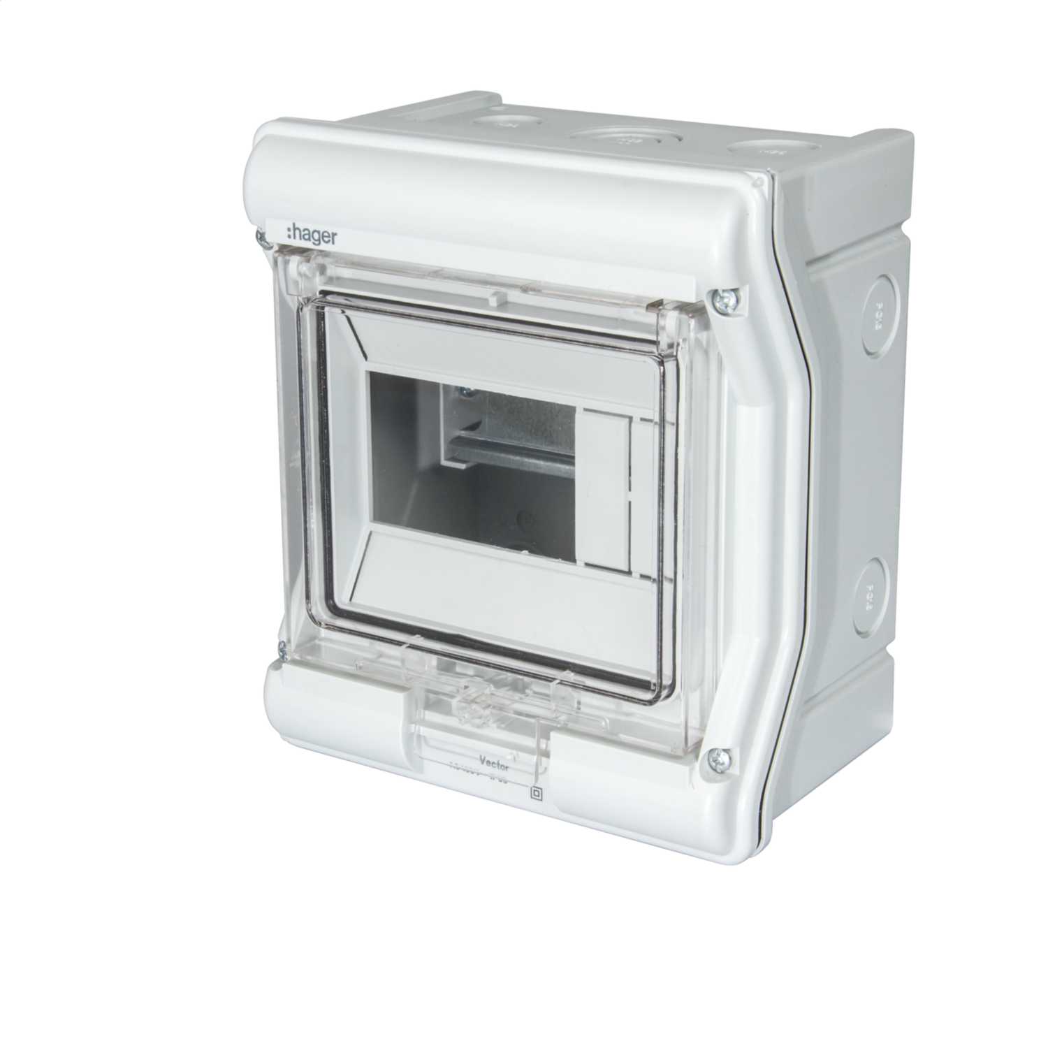 Hager 6 Module Insulated IP55 Enclosure with Earth and Neutral Bar ...