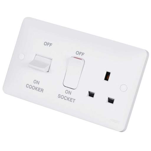 Hager Sollysta 45A Cooker Control Unit White (WMCC50) | CEF