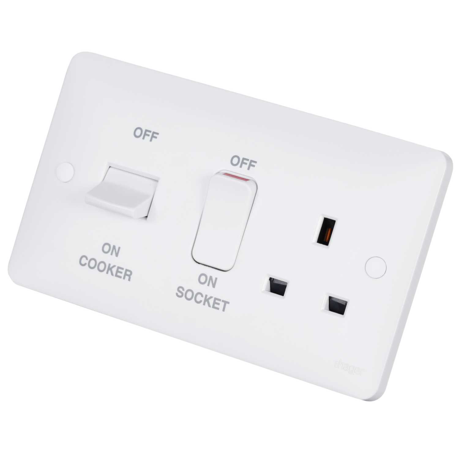 Hager Sollysta 45A Cooker Control Unit White (WMCC50) | CEF