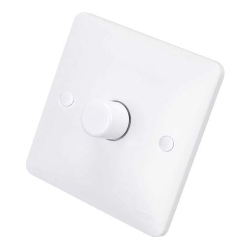 Hager Sollysta 400W 1 Gang 2 Way LED Dimmer White (WMDR1L) | CEF