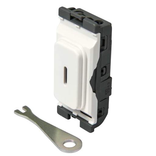 Hager Sollysta 20A Double Pole Grid Key Switch (WMGKS) | CEF