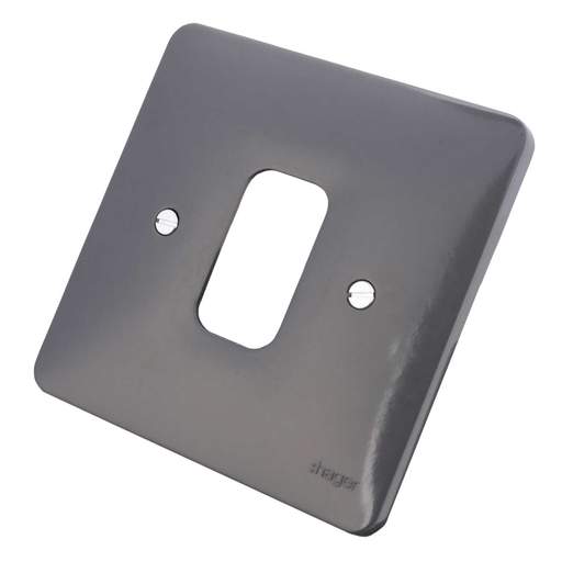 Hager Sollysta 1 Gang Grid Plate Part M Grey (WMGP1G) | CEF