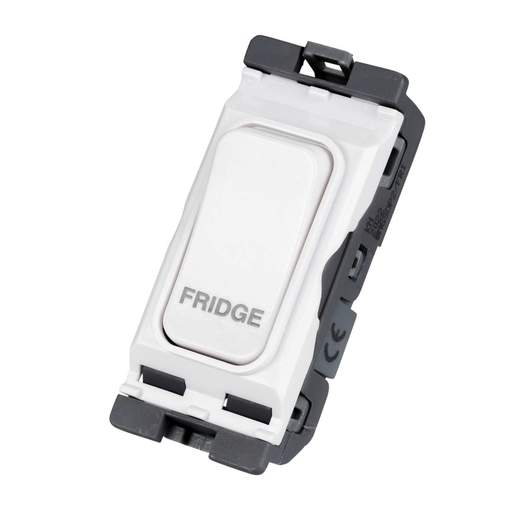 Hager Sollysta 20A Double Pole Grid Switch marked Fridge (WMGSDP2/FRI ...