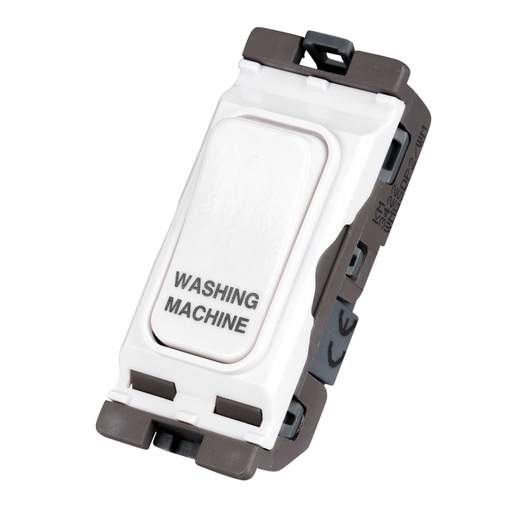 Hager Sollysta 20A Double Pole Grid Switch marked Washing Machine ...