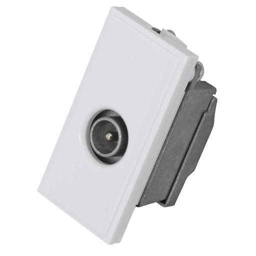 Hager Sollysta Male TV Outlet Euro Module White (WMMTVM) | CEF