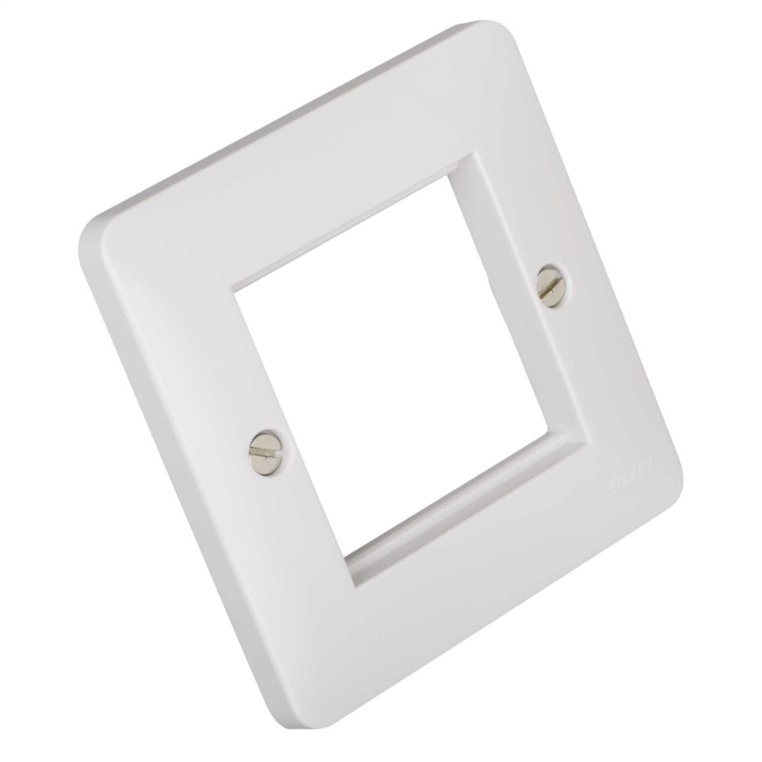 Hager Sollysta 1 Gang 2 Euro Module Front Plate (WMP2EU) | CEF