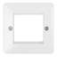 Hager Sollysta 1 Gang 2 Euro Module Front Plate (WMP2EU) | CEF