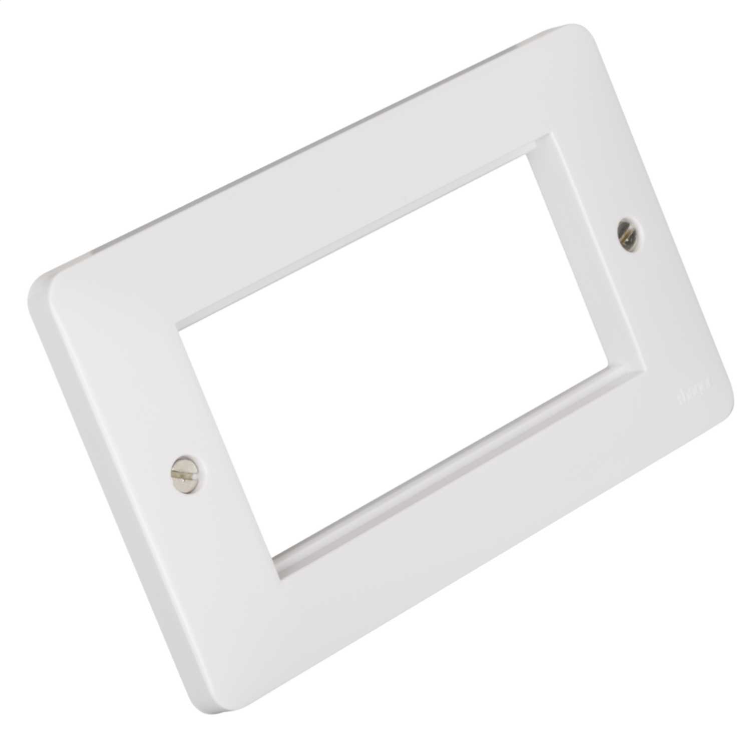 Hager Sollysta 2 Gang 4 Euro Module Front Plate (WMP4EU) | CEF