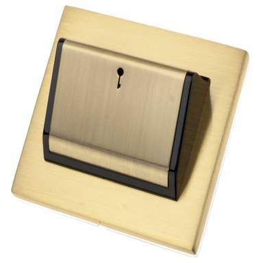 Hamilton Hartland Hotel Key Card Switch Black Insert Satin Brass ...