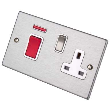 Hamilton 45A DP Cooker Control Unit White Insert Satin Steel (7445SS1SS ...