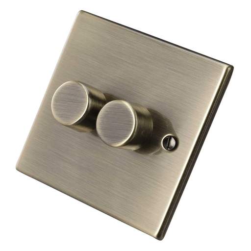 Hamilton 100W 2 Gang 2 Way LED Trailing/Leading Edge Dimmer Switch ...