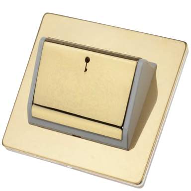 Hamilton Sheer Hotel Key Card Switch White Insert Polished Brass ...