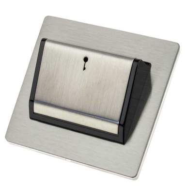 Hamilton Hotel Key Card Switch Black Insert Stainless Steel (84CC11SS-B ...