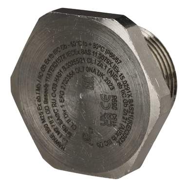 Hawke M25 390 EXE / EXT Hex Head Nickel Plated Brass Stopping Plug ...