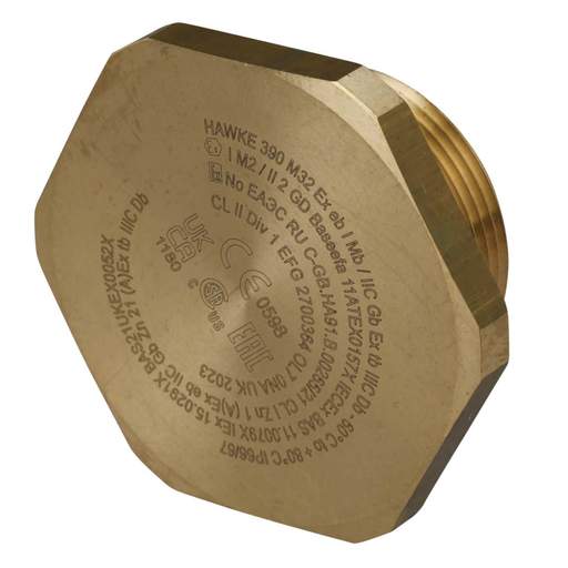 Hawke M32 390 EXE / EXT Hex Head Brass Stopping Plug (Sold in 1's ...